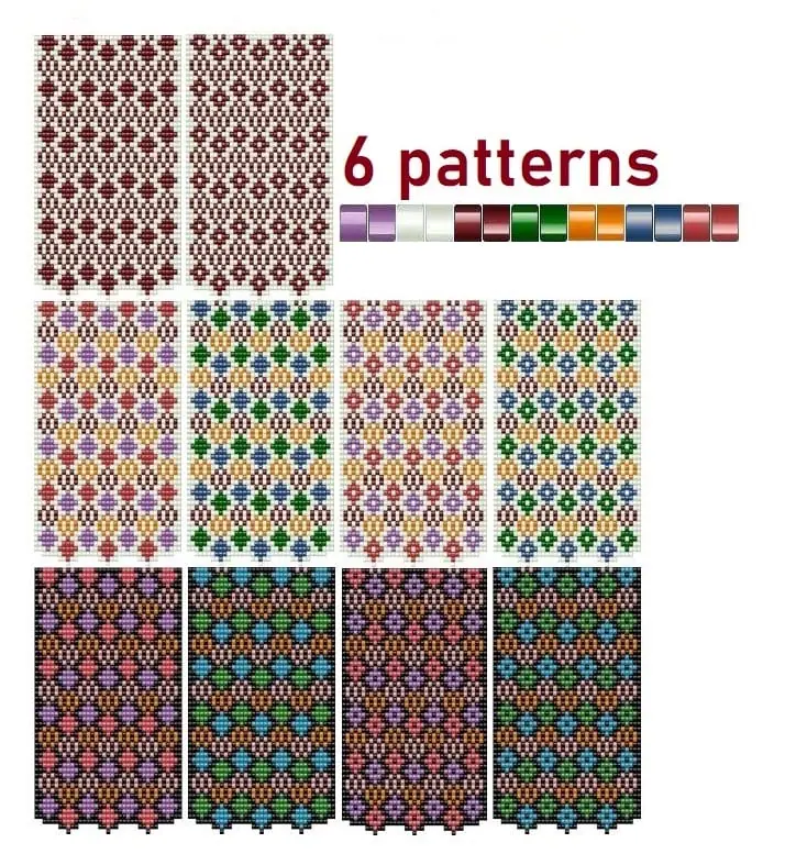 Bead loom patterns Gerdan-Split-Loom Necklace,weaving - Crealandia