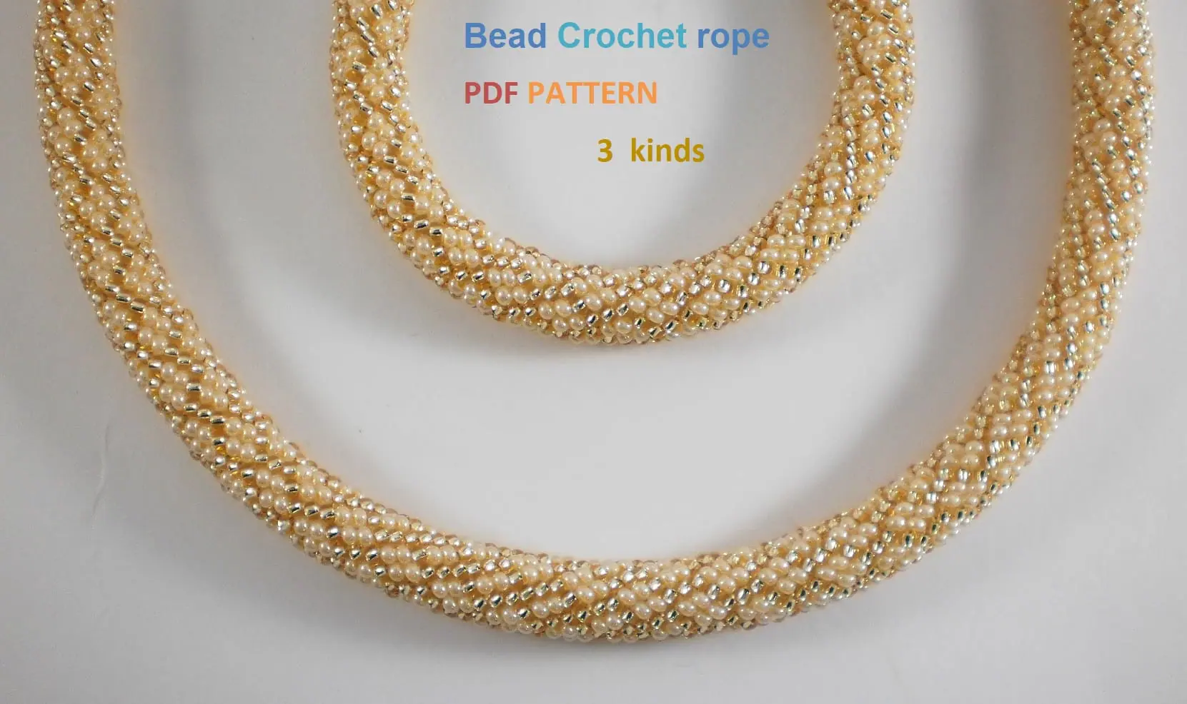 Bead Crochet Rope patterns,Spiral Harness - Crealandia