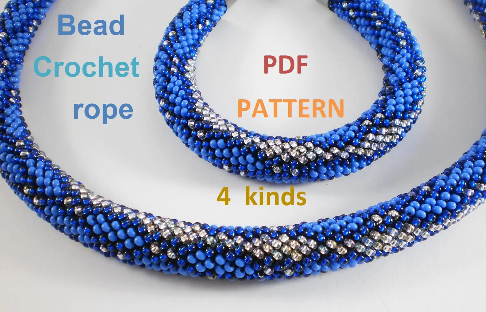 Bead crochet rope patterns, Spiral Harness - Crealandia