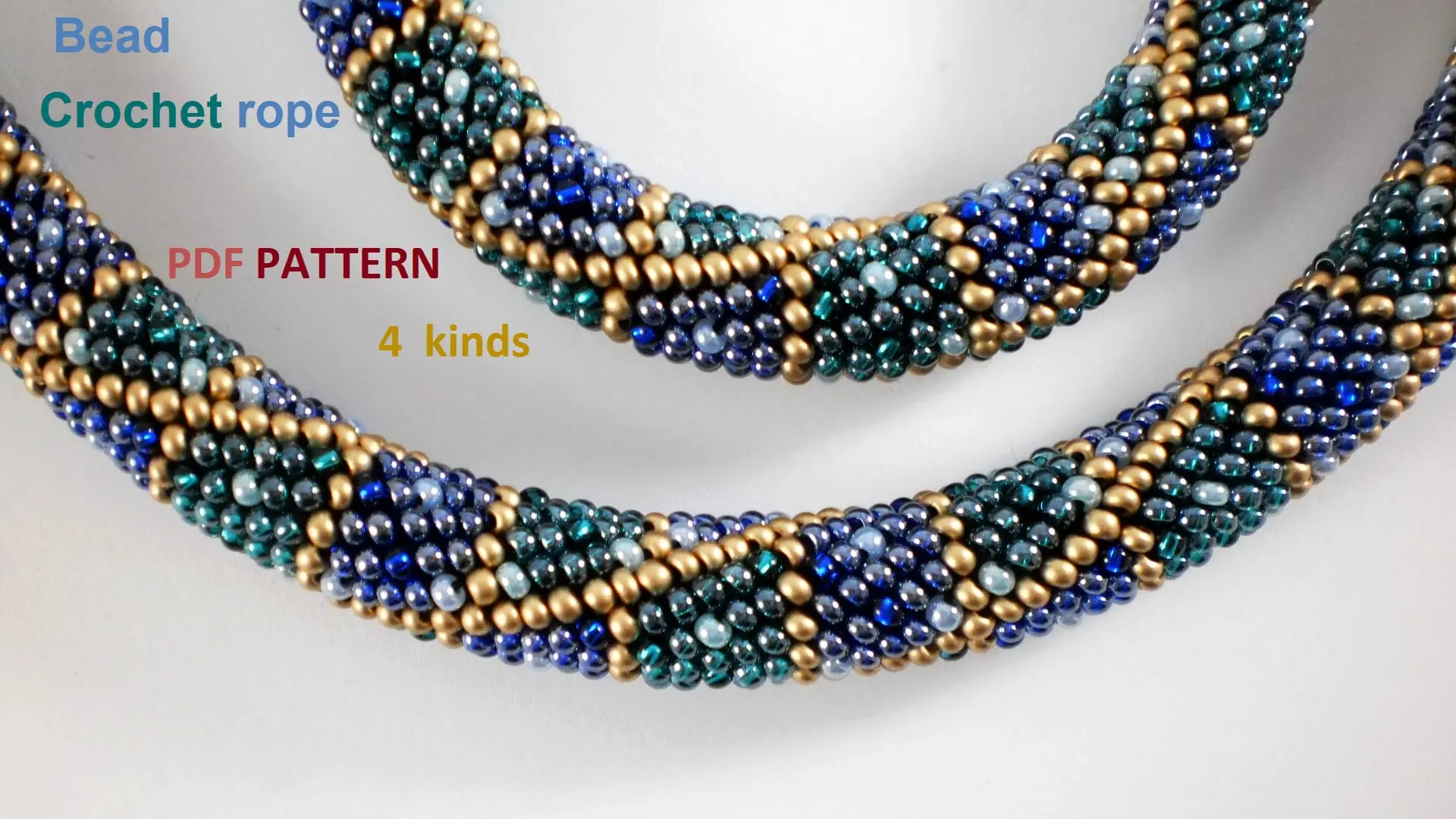 Bead Crochet Rope patterns,Spiral Harness - Crealandia