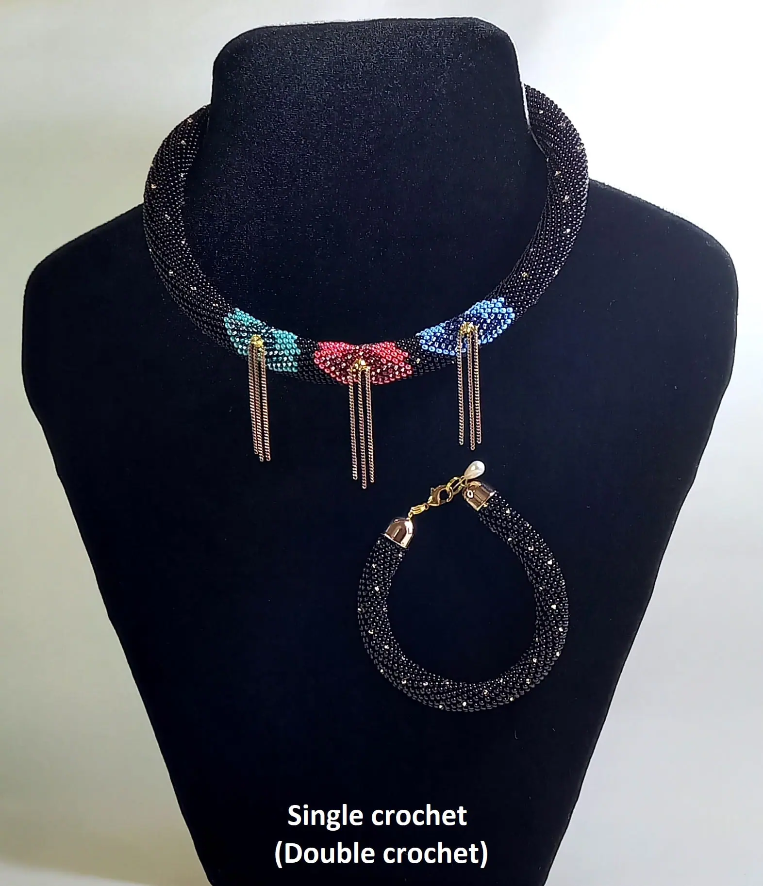 Bead Crochet Rope patterns,Spiral Harness - Crealandia