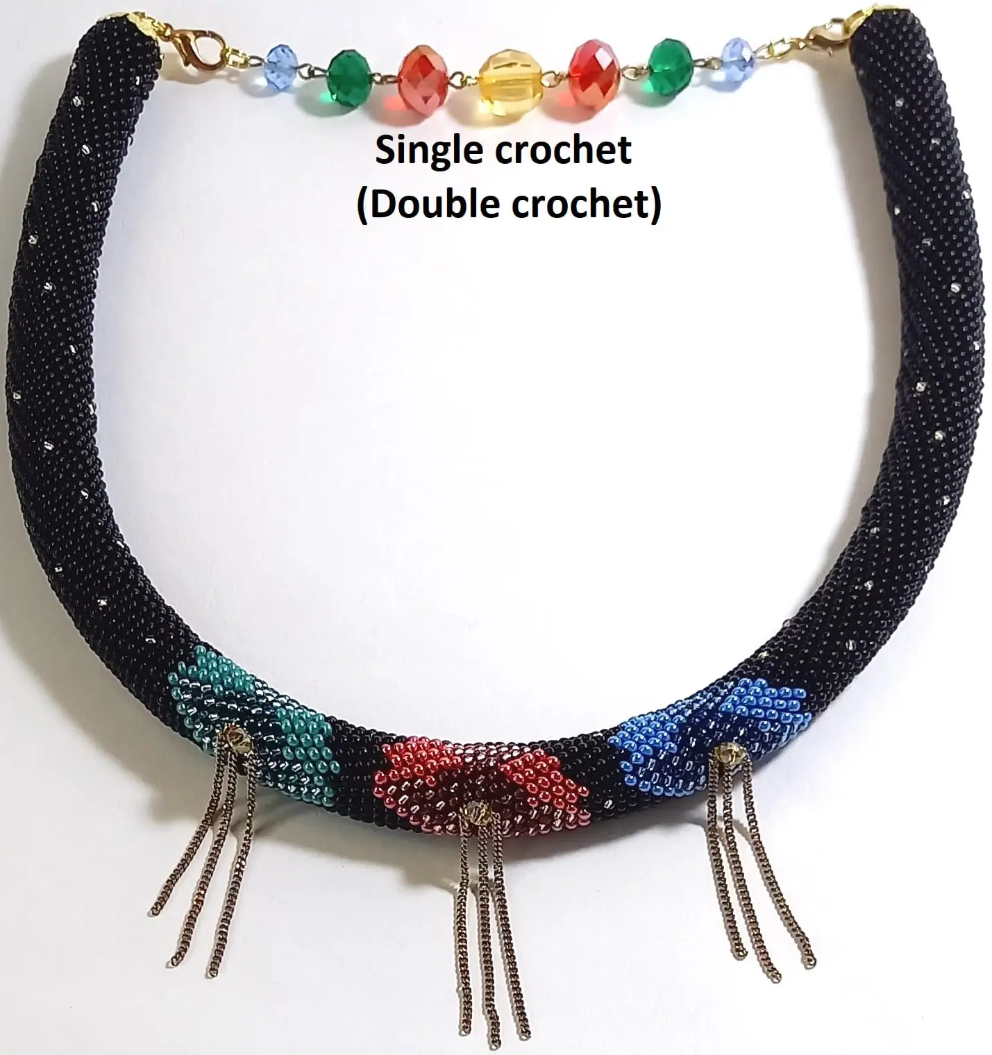 Bead Crochet Rope patterns,Spiral Harness - Crealandia