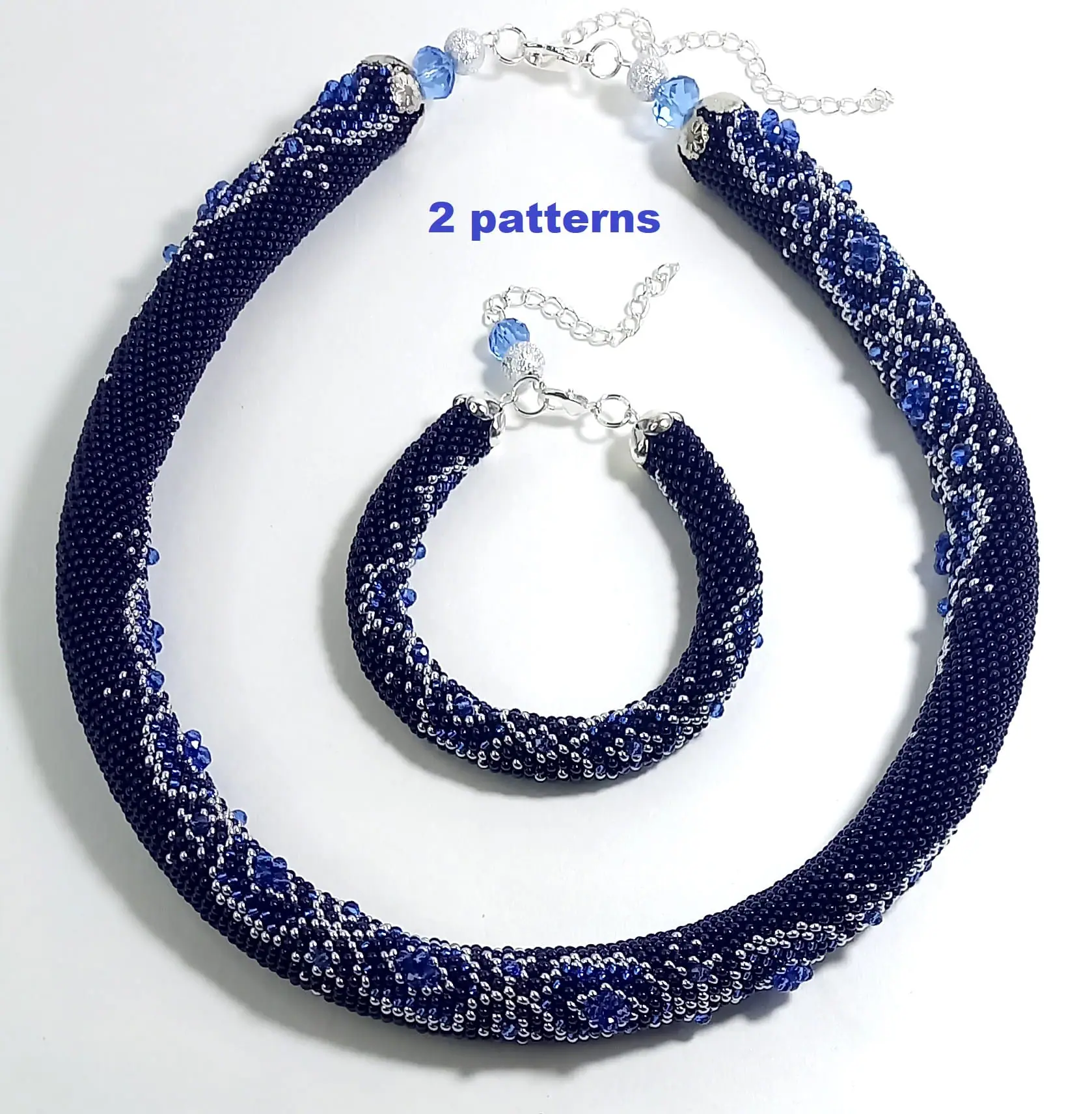 Bead Crochet Rope patterns,Spiral Harness - Crealandia