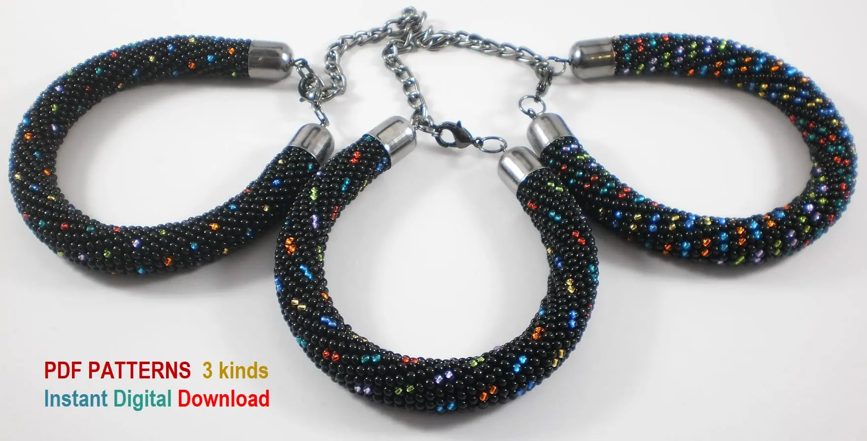 Bead Crochet Rope patterns,Spiral Harness - Crealandia