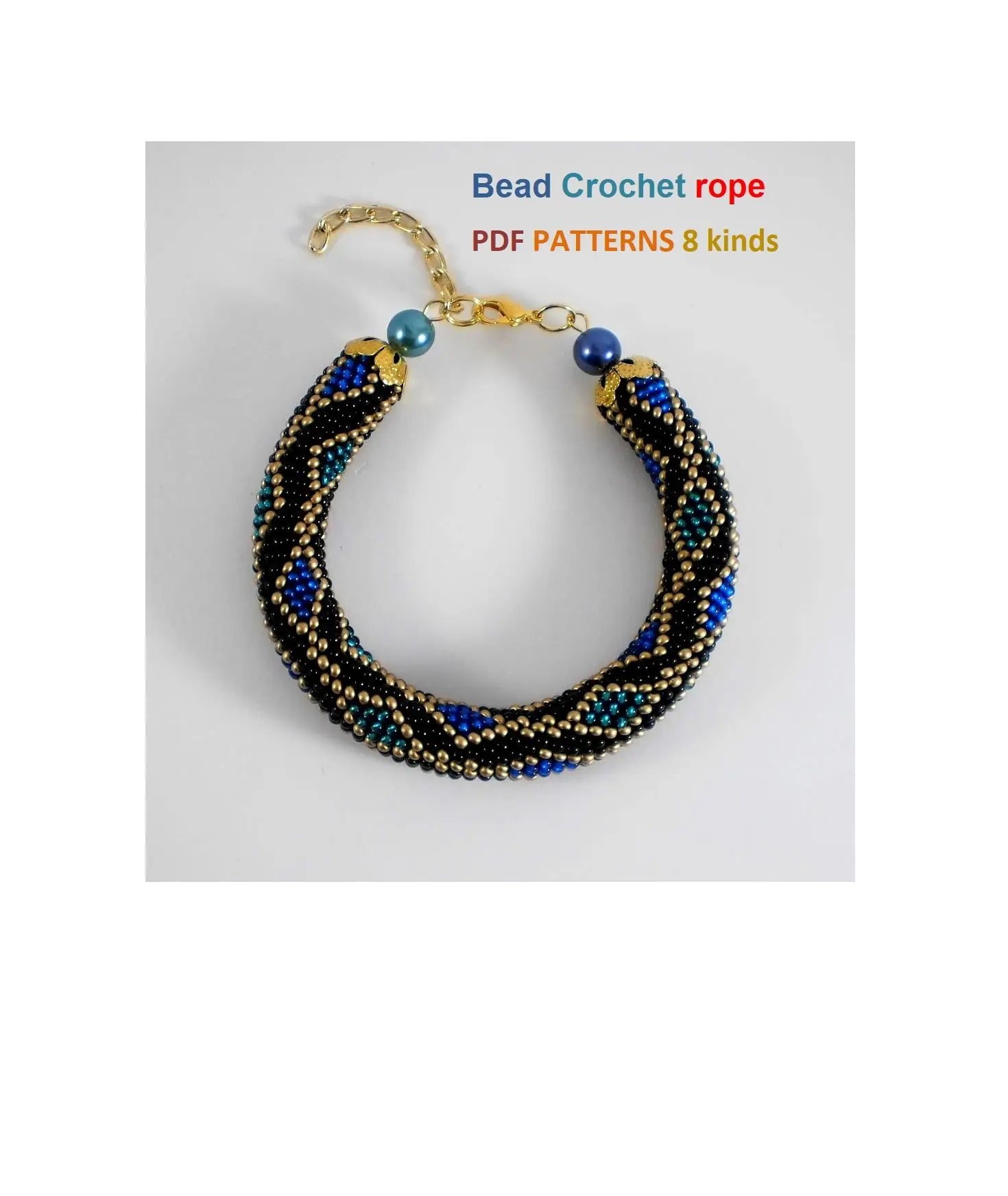 Bead Crochet Rope patterns,Spiral Harness - Crealandia