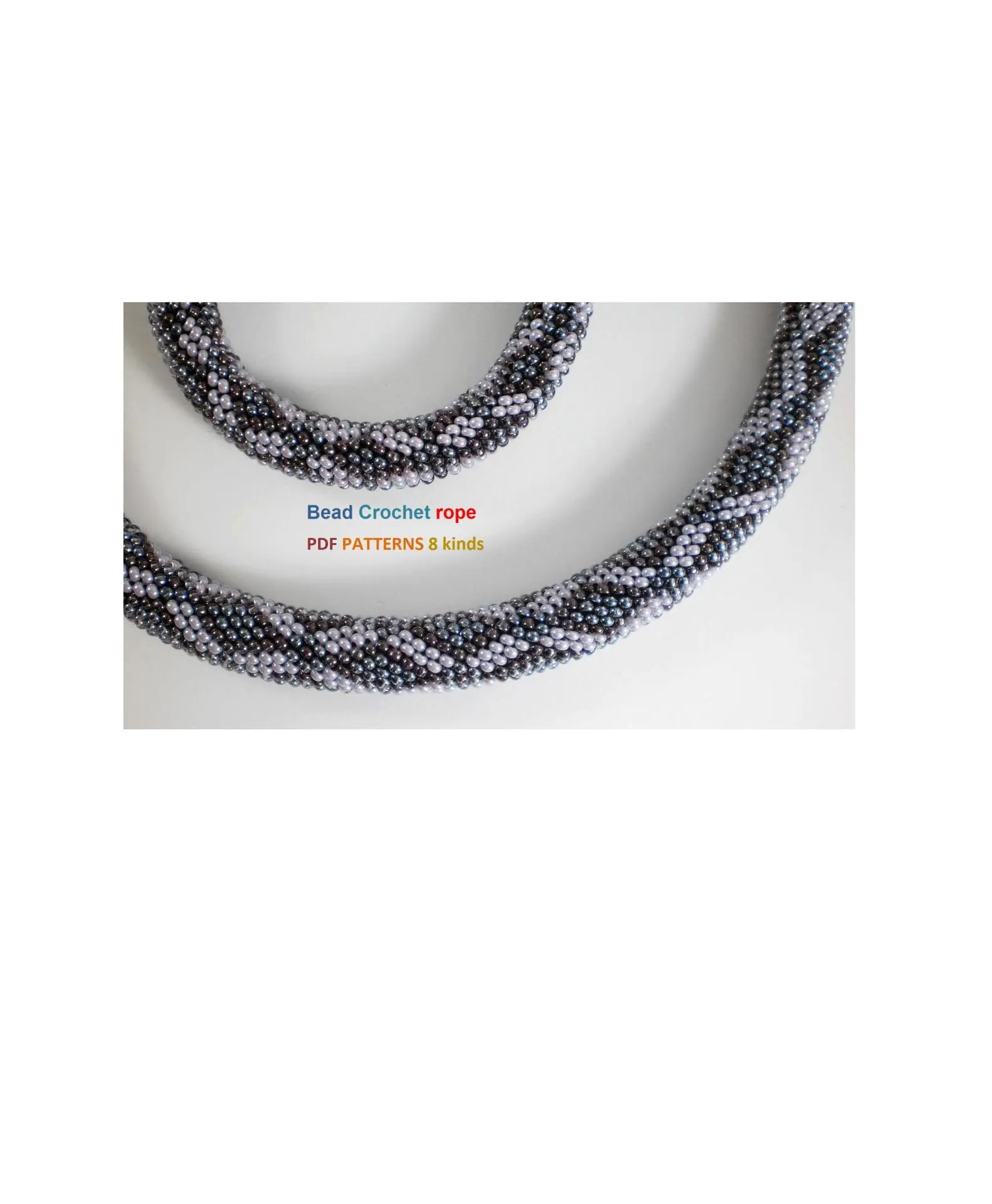 Bead Crochet Rope patterns,Spiral Harness - Crealandia