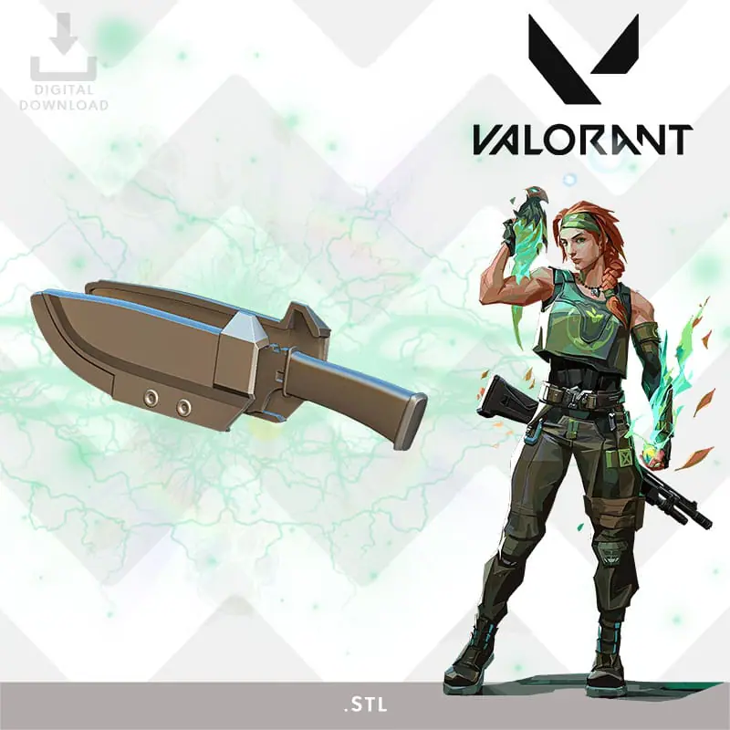 VALORANT PROTOCOL: Skye - KNIFE 3D STL