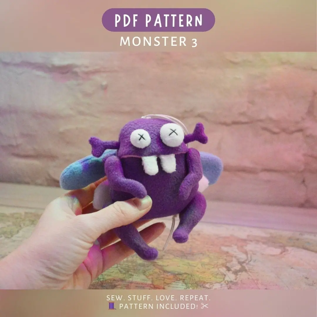 DIY Monster Pattern: Create Your Own Cute Plushy Monster