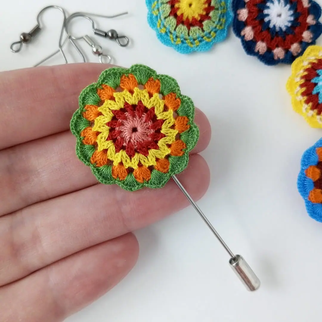 Handmade Crochet Brooch — Unique Gift for Any Occasion