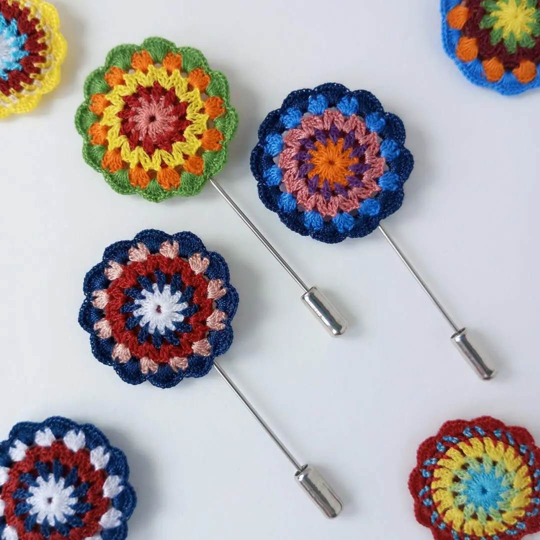 Handmade Crochet Brooch — Unique Gift for Any Occasion