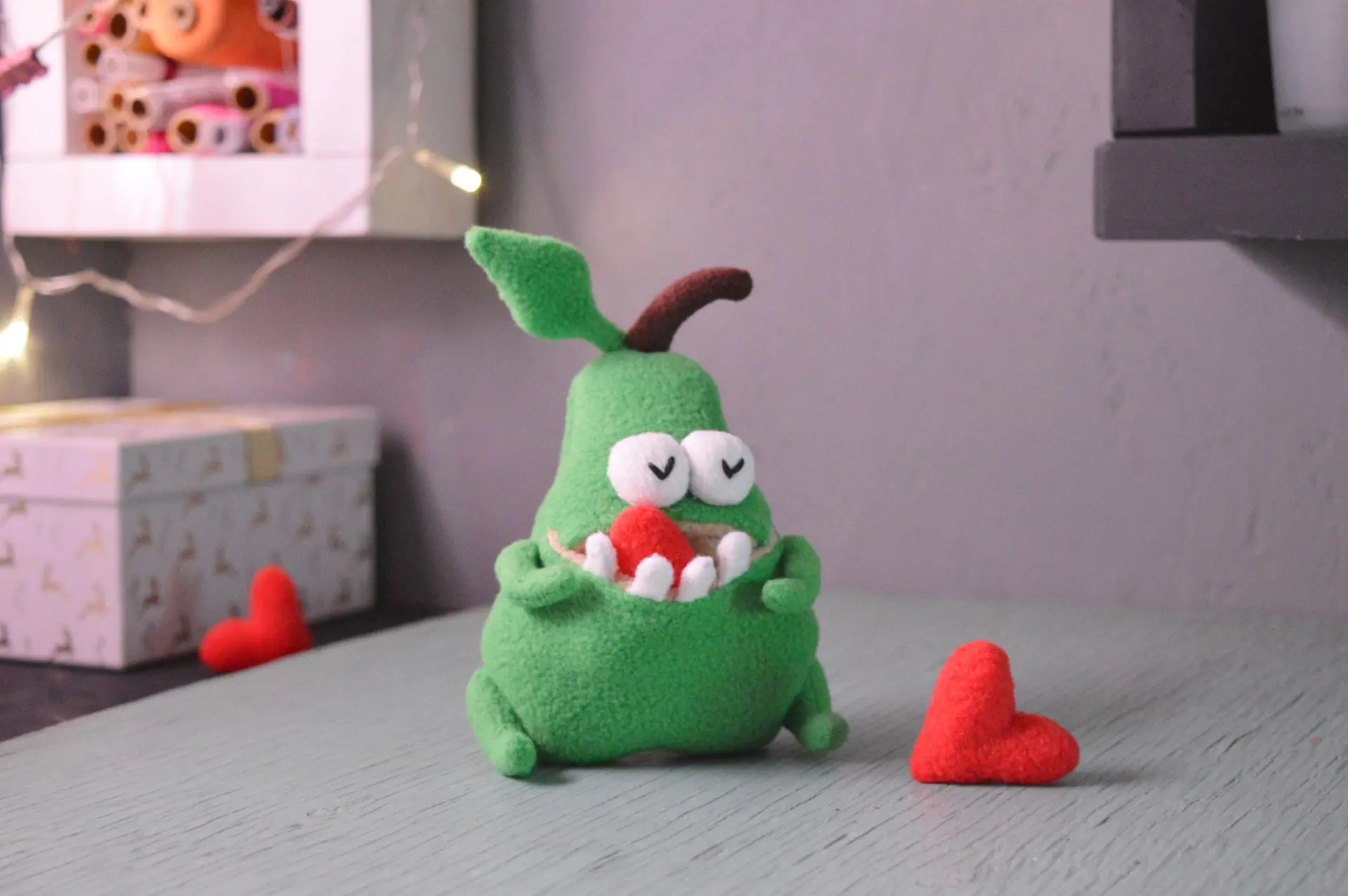 Pear Plush Sewing Pattern – Fleece Toy PDF Tutorial