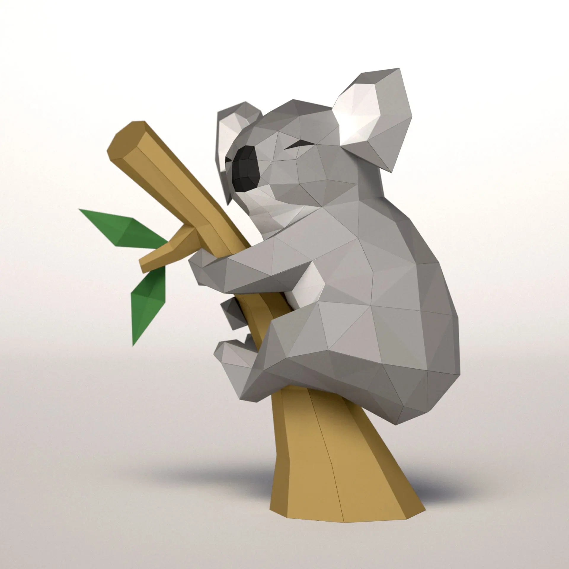 3d Papercraft Koala PDF Templates - Crealandia