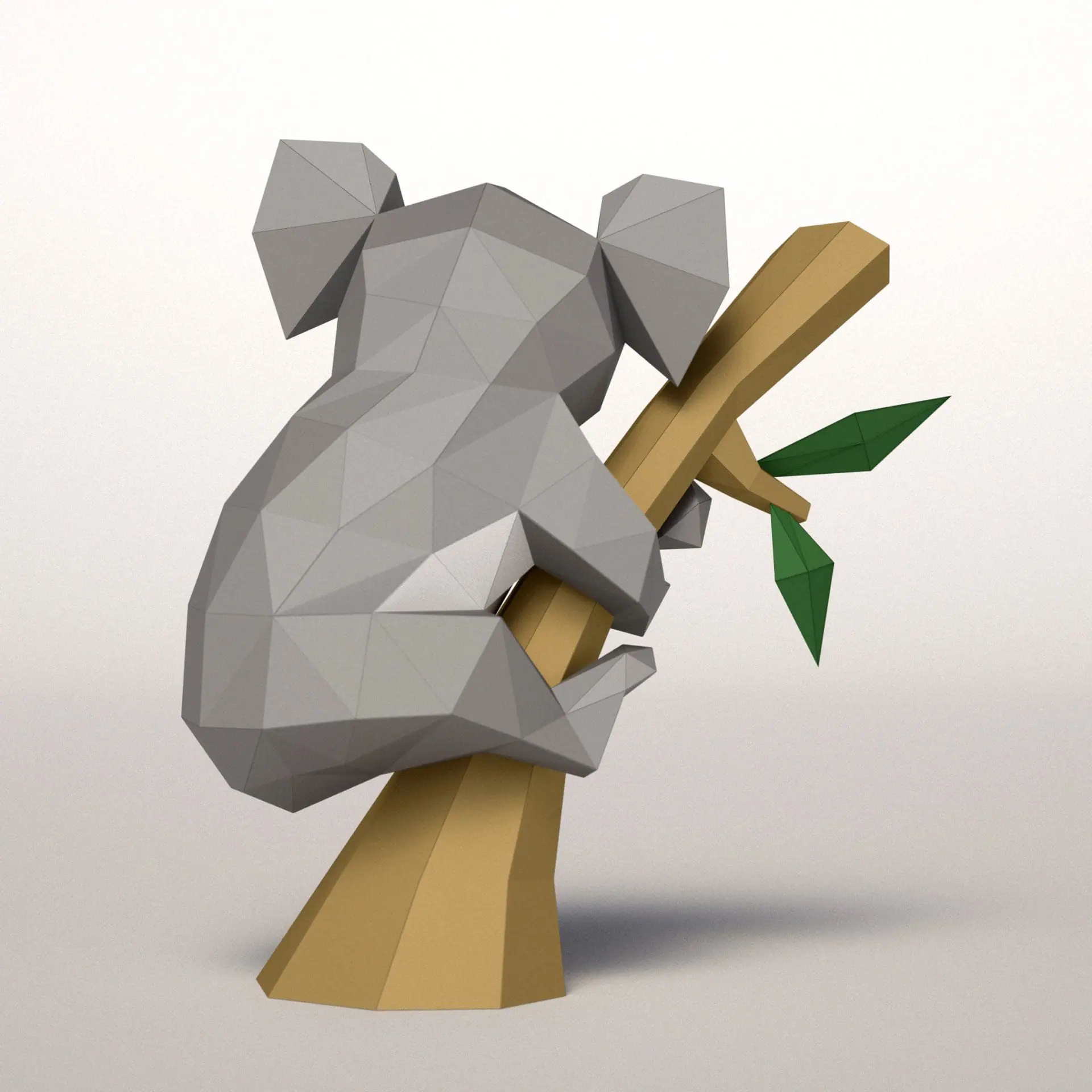 3d Papercraft Koala PDF Templates - Crealandia