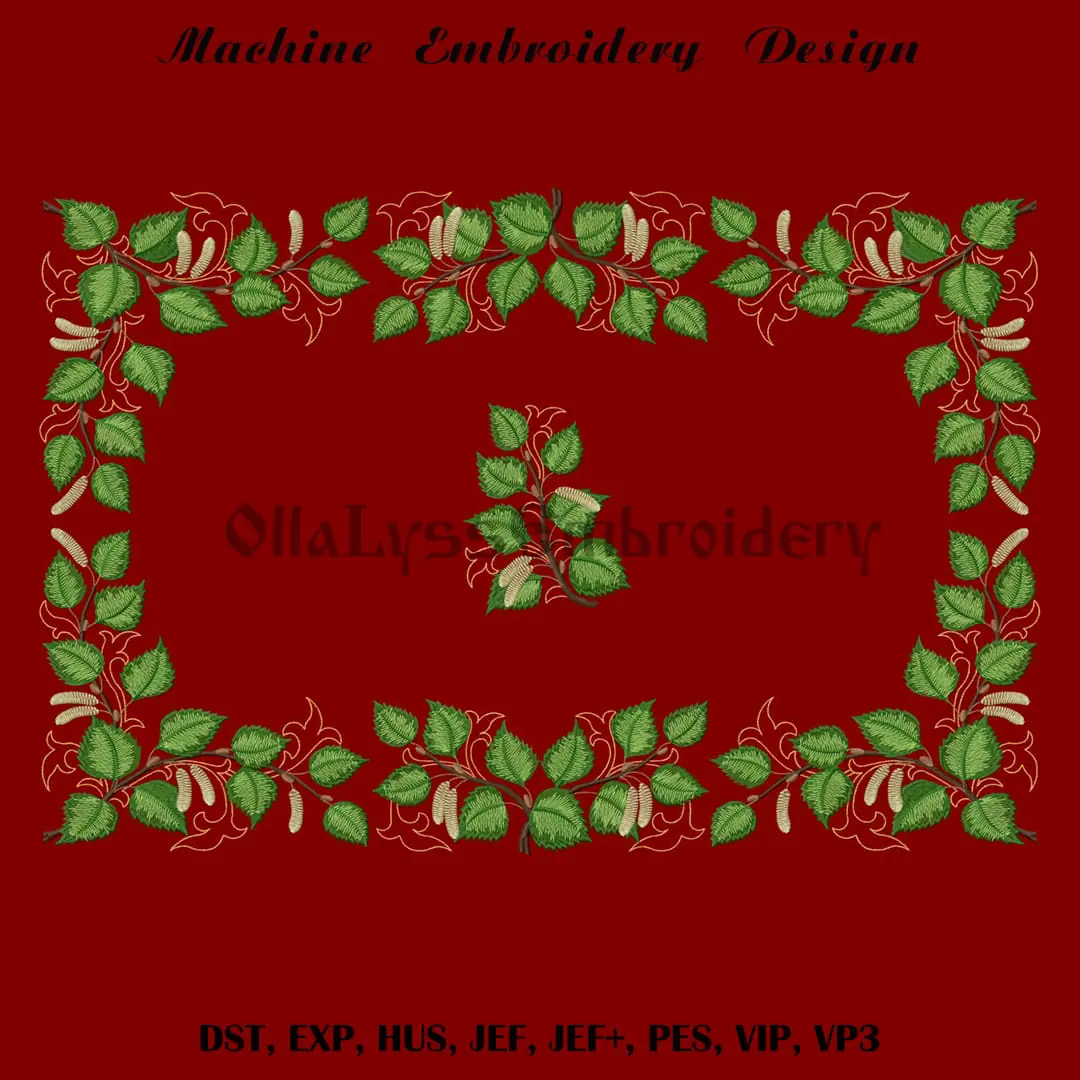 Birch Tree Branches set of embroidery designs