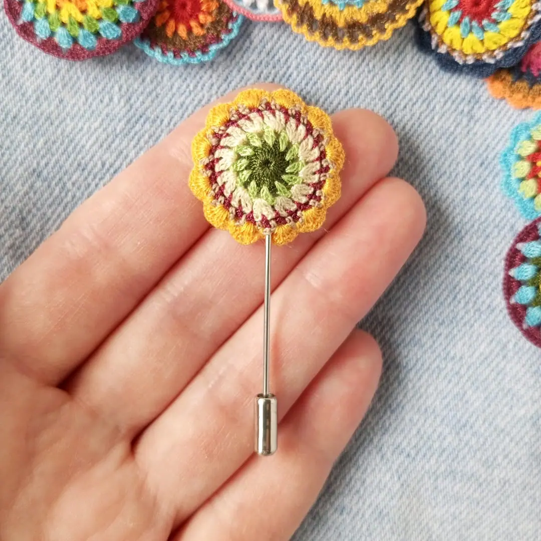 Micro Crochet Brooch — Small-Scale Jewels Collection