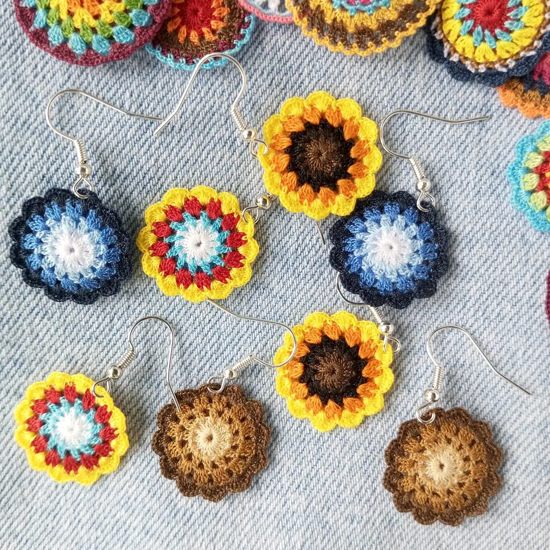 Micro Crochet Earrings - Small-Scale Jewels Collection