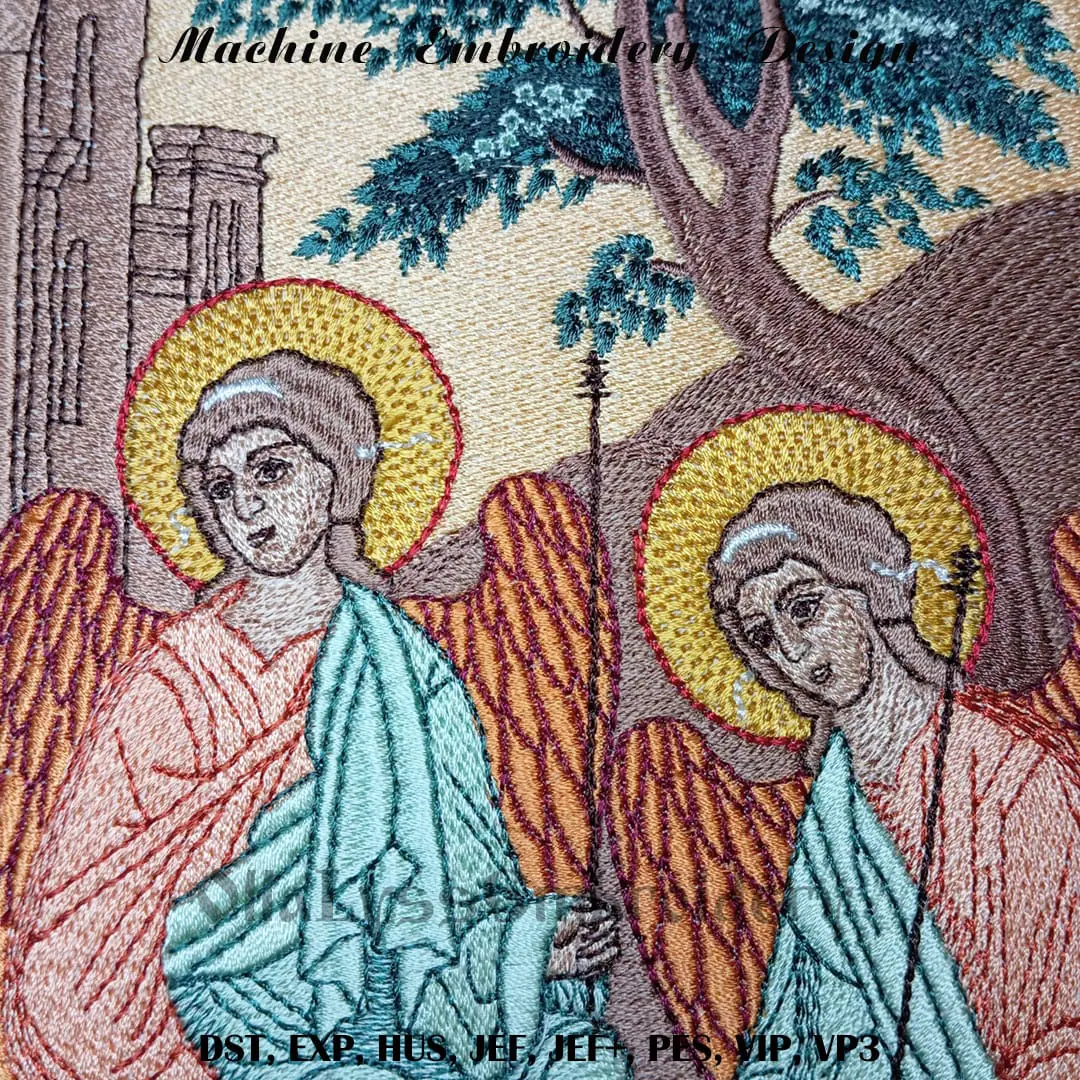 The Holy Trinity embroidery design