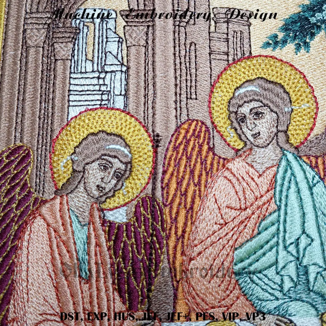 The Holy Trinity embroidery design