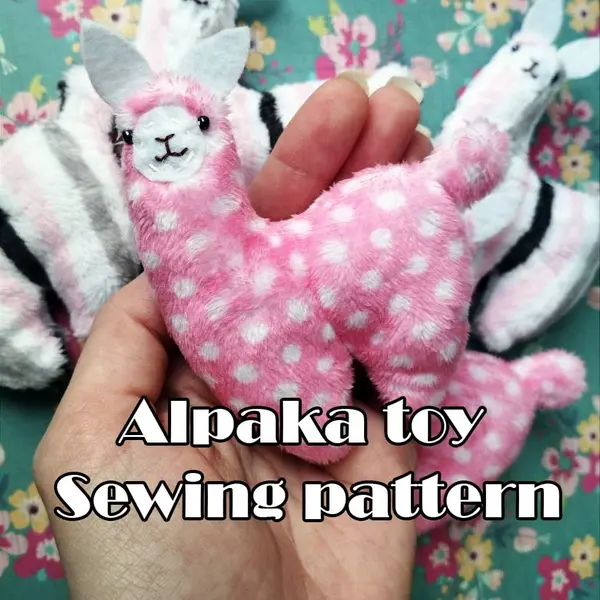 Alpaka toy sewing pattern PDF - DailyDoll Shop