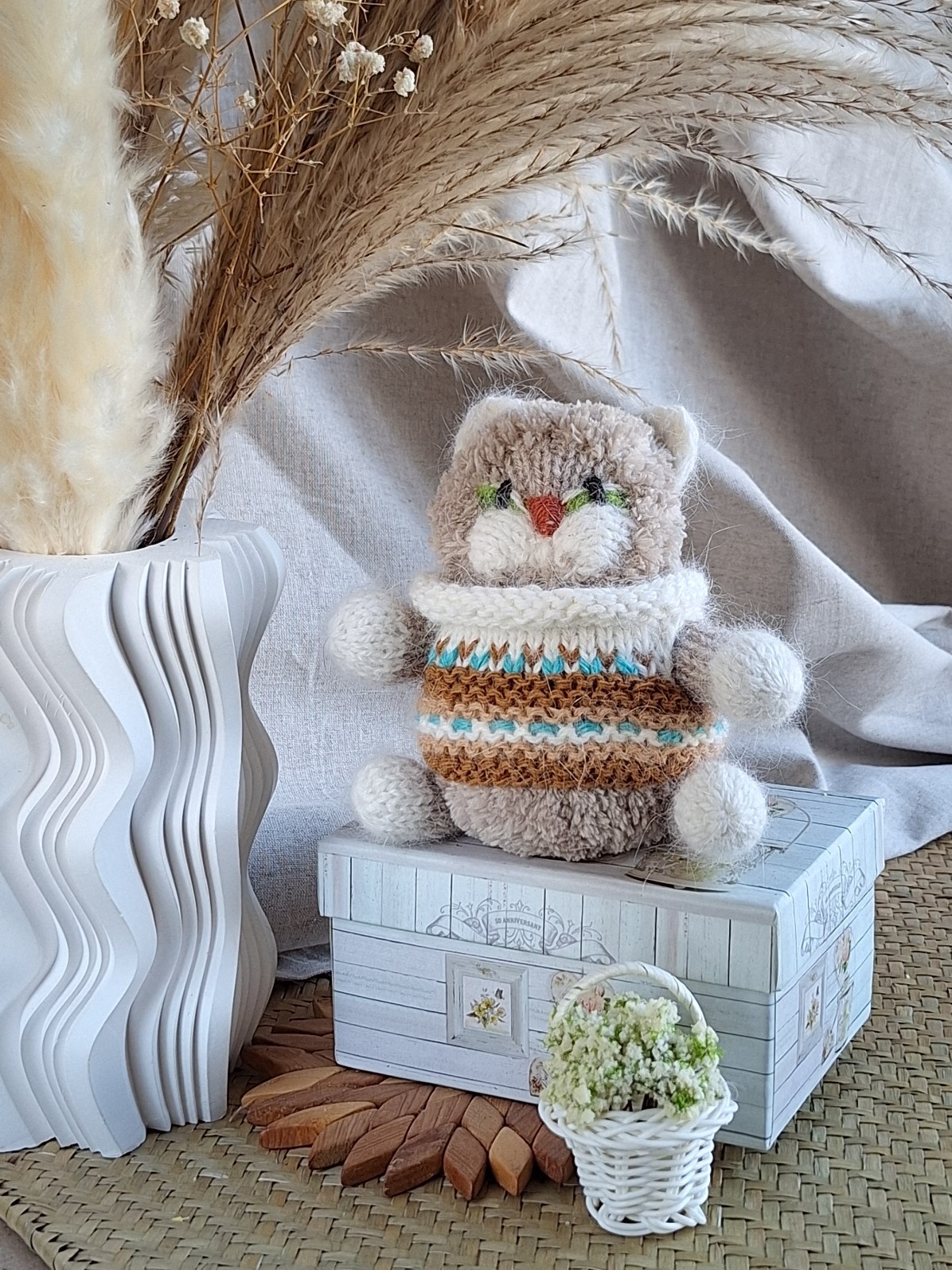 CAT PATTERN KNITTING - DailyDoll Shop