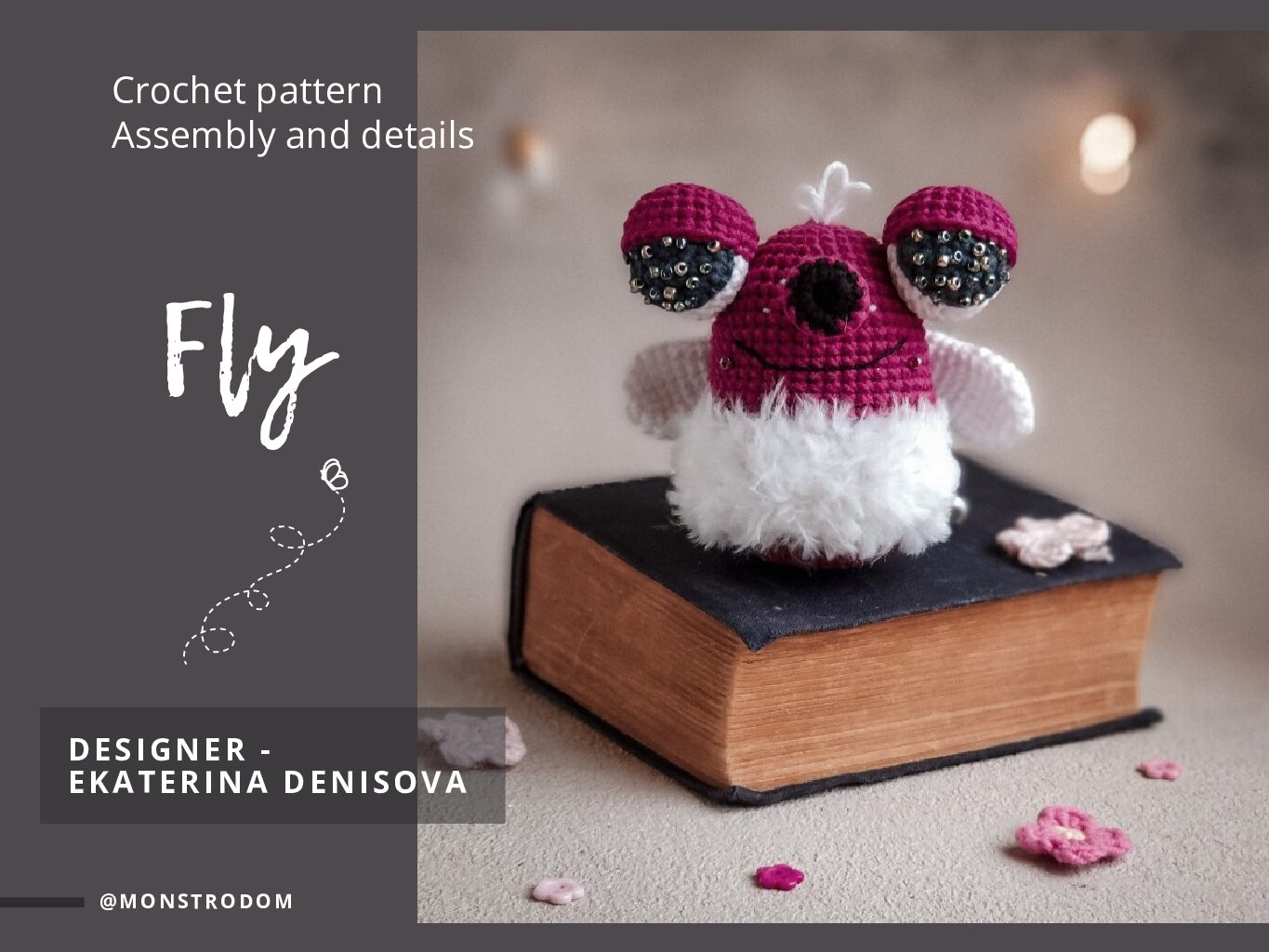 Crochet PATTERN Fly / Amigurumi little toy / Crochet insect