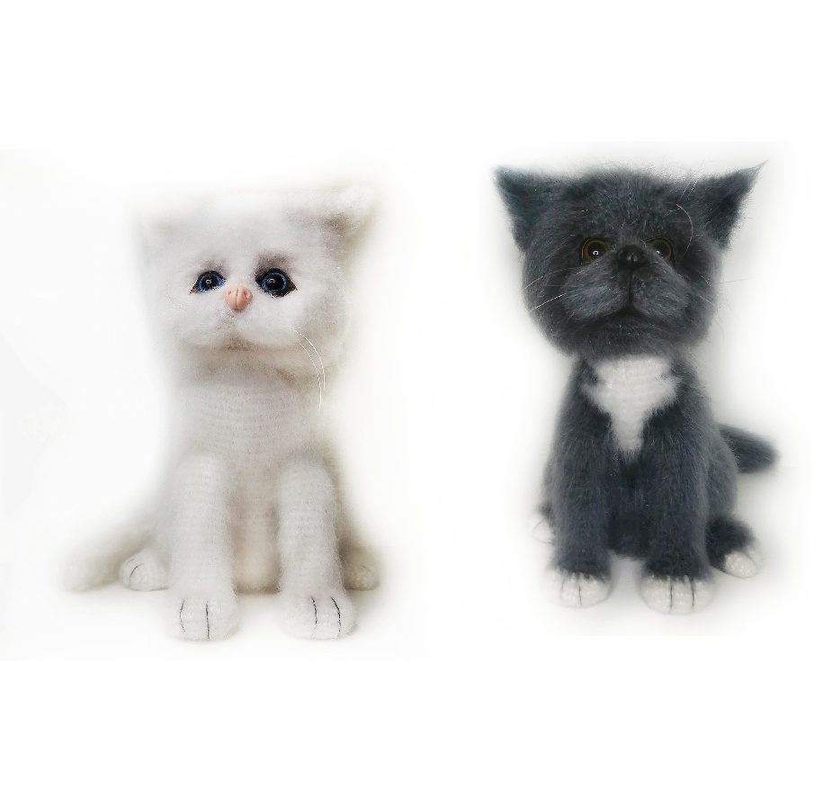 Interior realistic cat toy 10 inches high