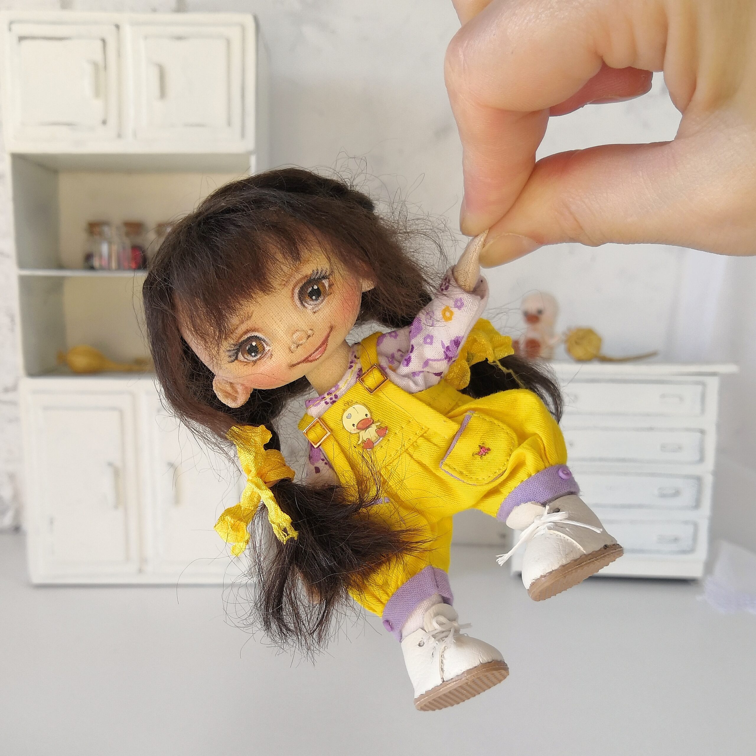 Small doll handmade 1 new cute rag doll