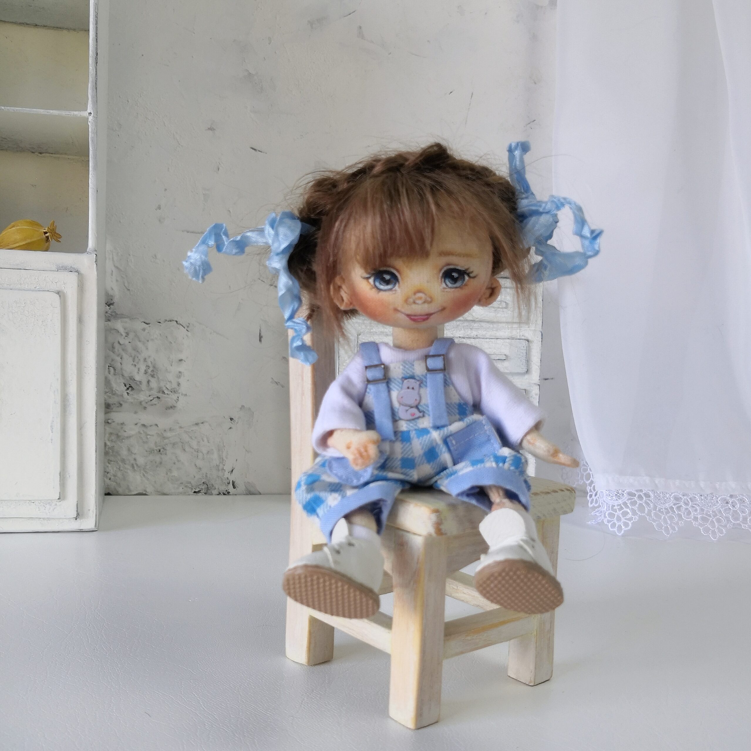 Small doll handmade 1 new cute rag doll