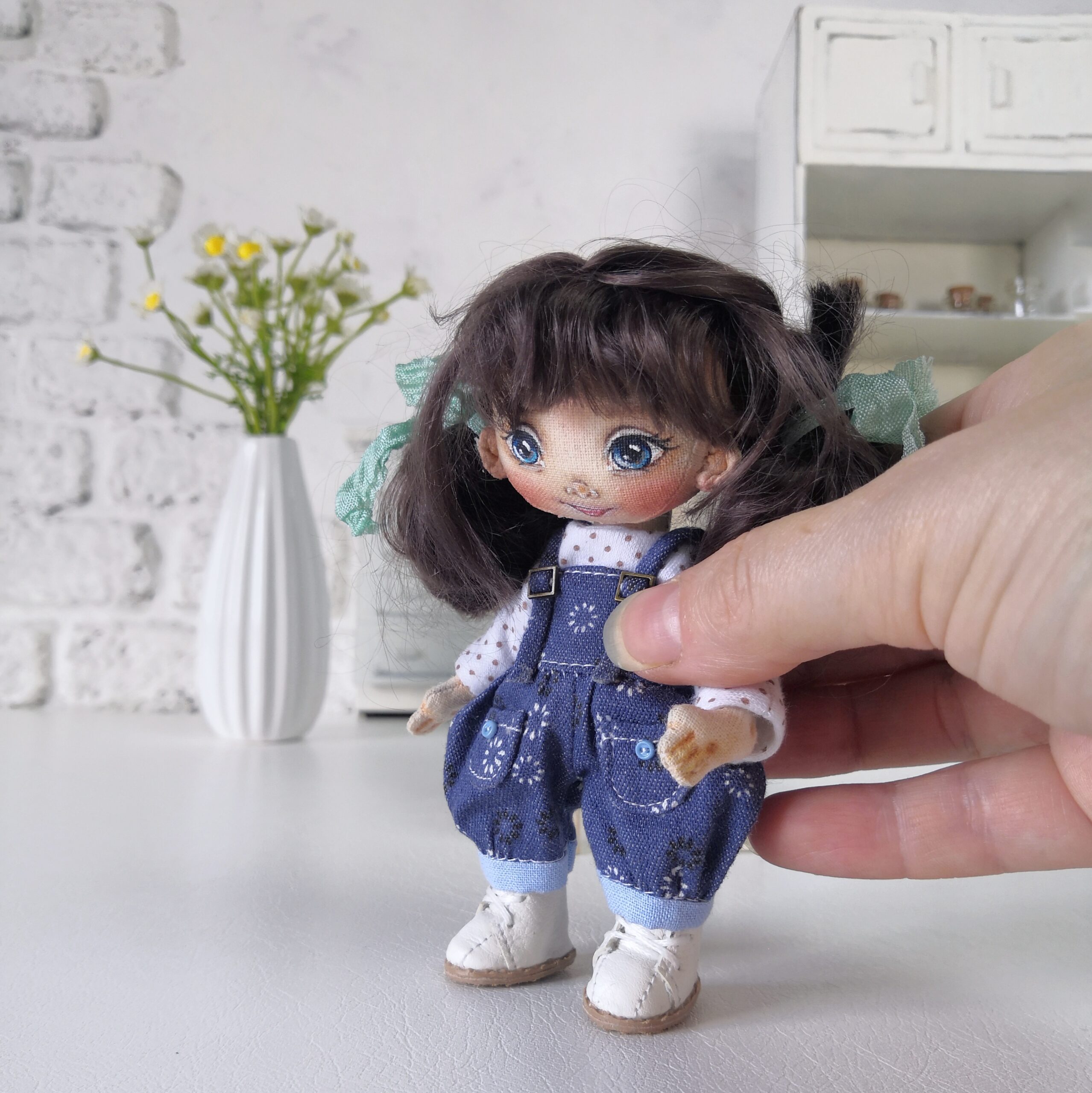 Small doll handmade 1 new cute rag doll