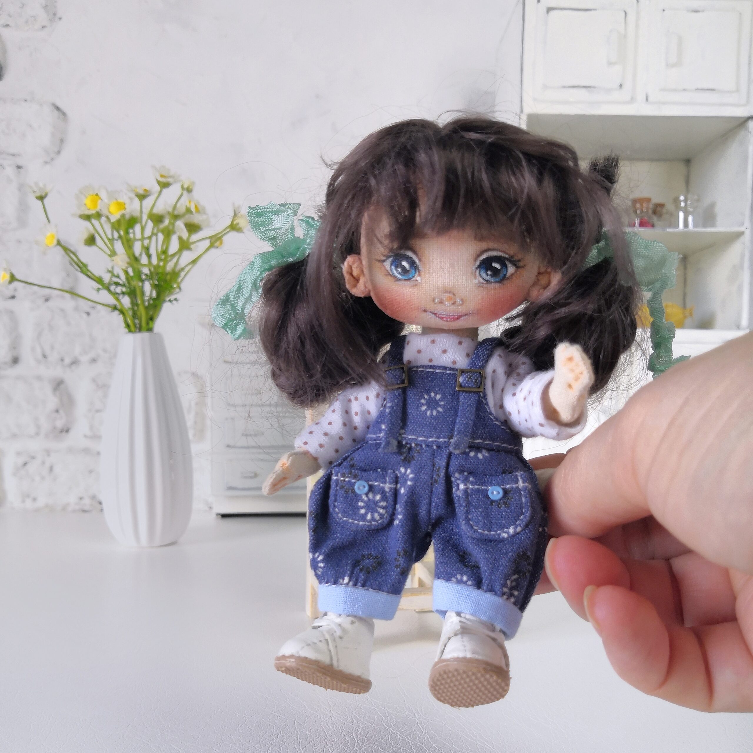 Small doll handmade 1 new cute rag doll