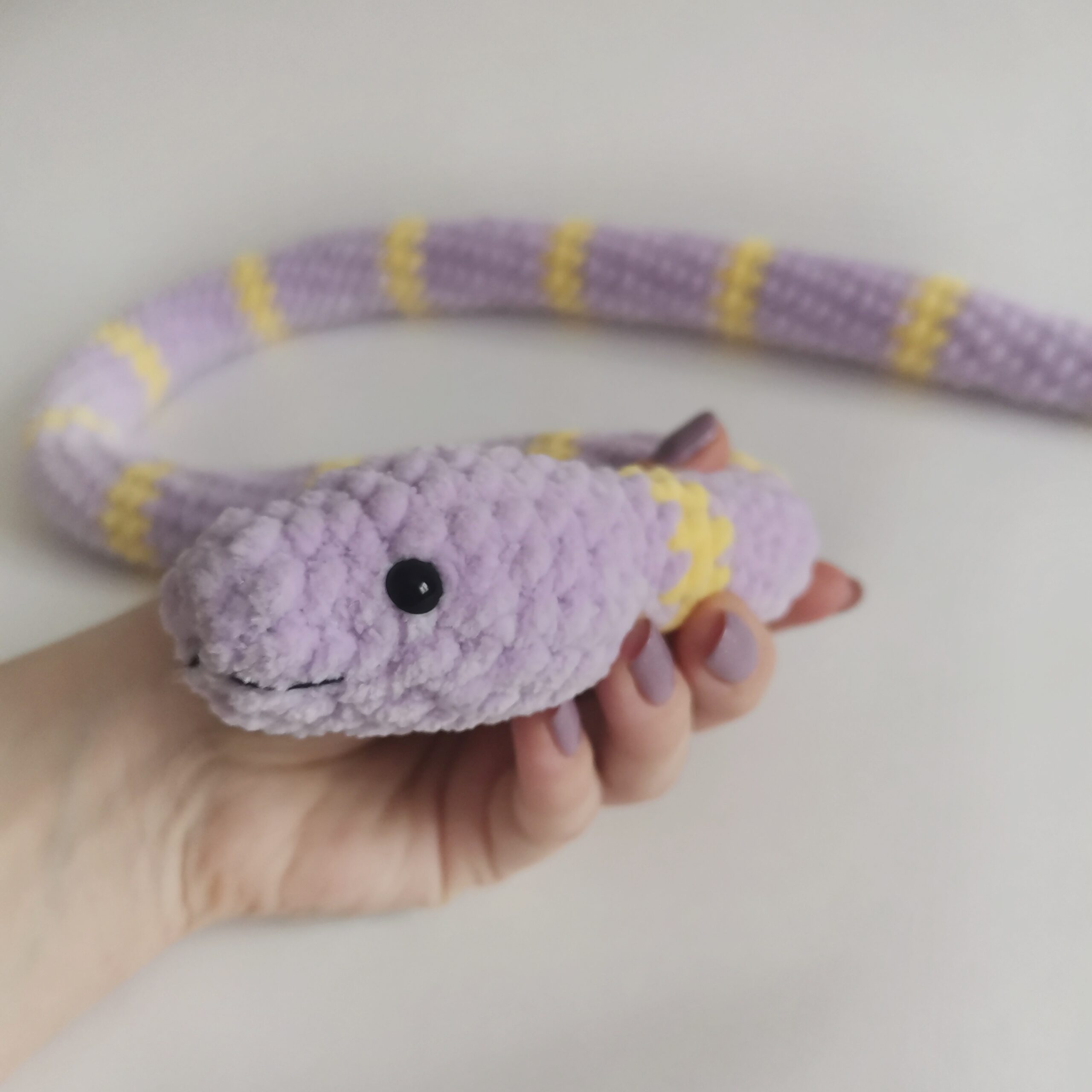 Lavender snake albinos, Purple snake, Crochet snake - DailyDoll Shop