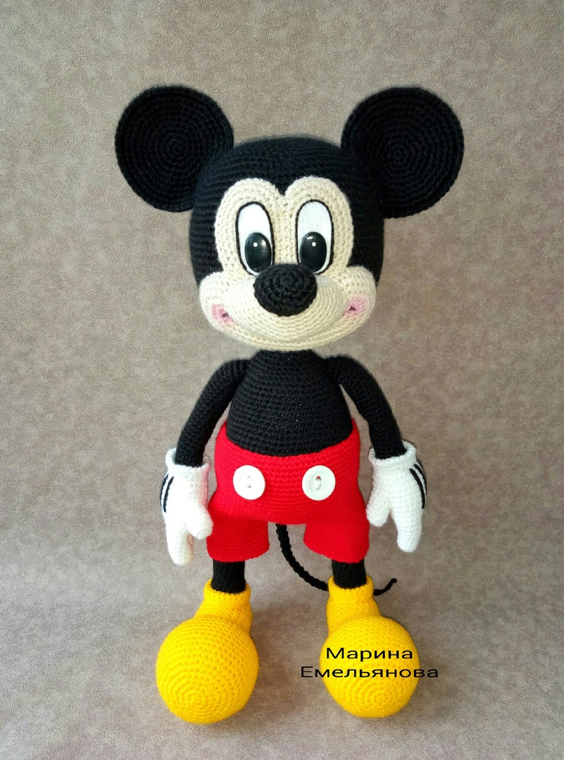 Crochet pattern Mickey Mouse. - DailyDoll Shop