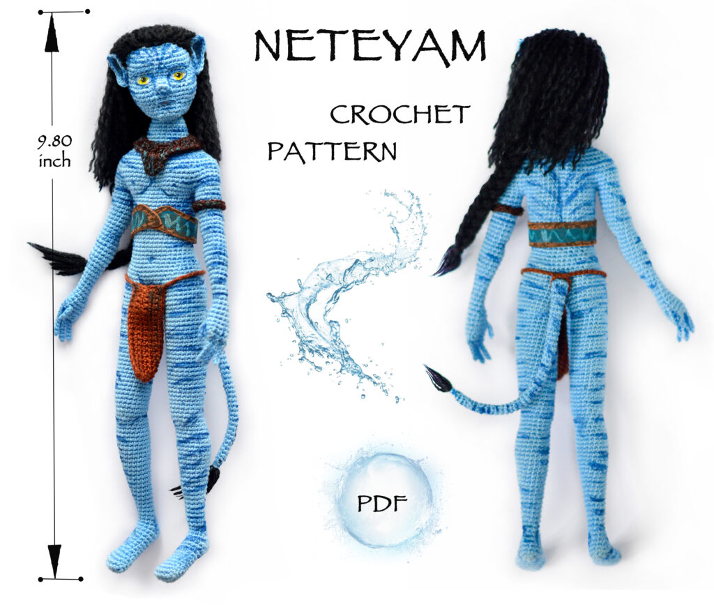 NETEYAM avatar crochet pattern - DailyDoll Shop