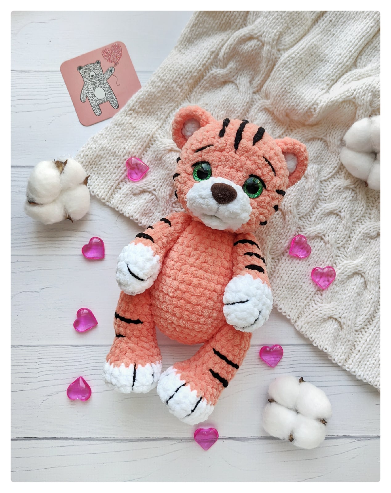 Crochet pattern Tiger PDF tutorial – Amigurumi Tiger plush