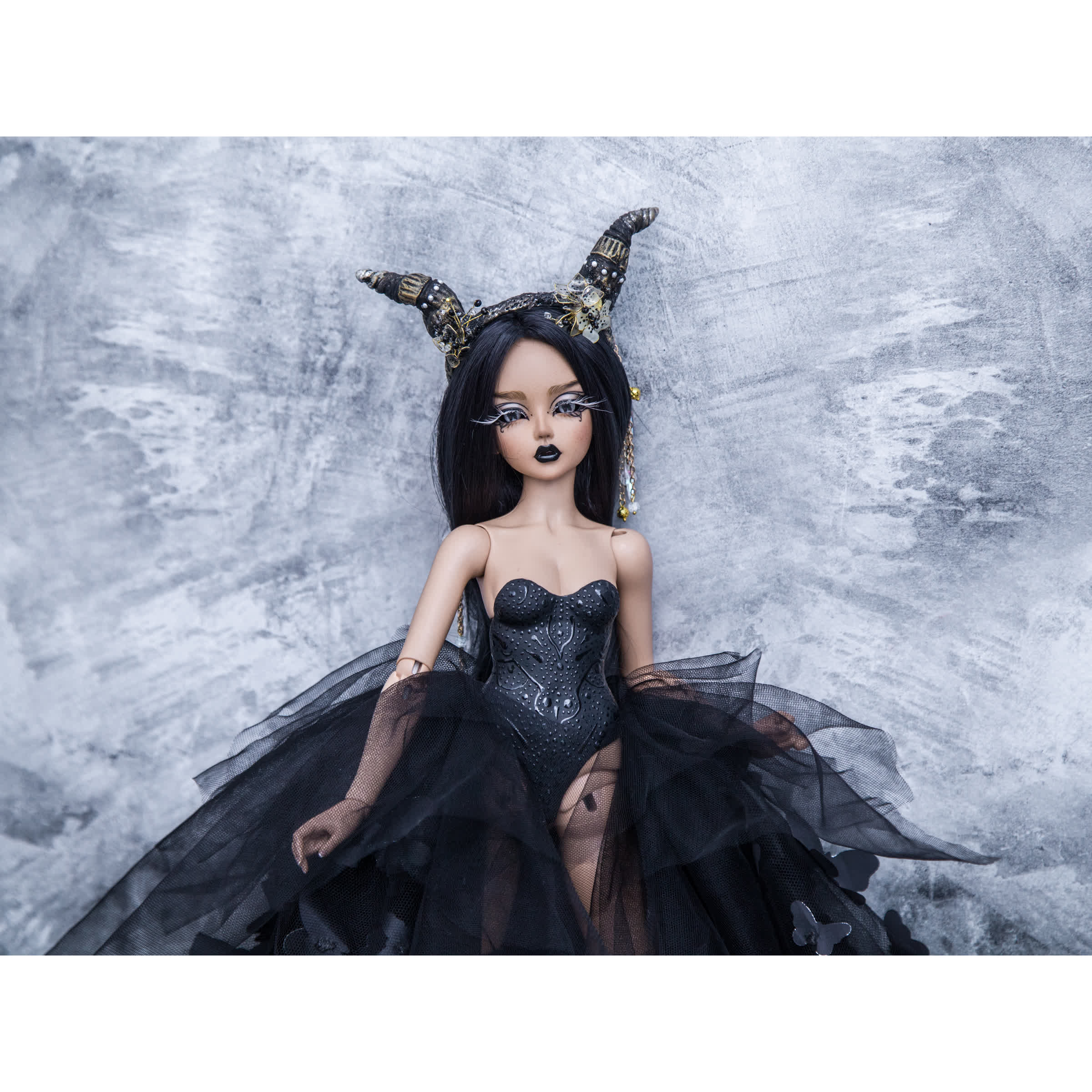 Dress for Minifee - black butterflies (Copy) - DailyDoll Shop