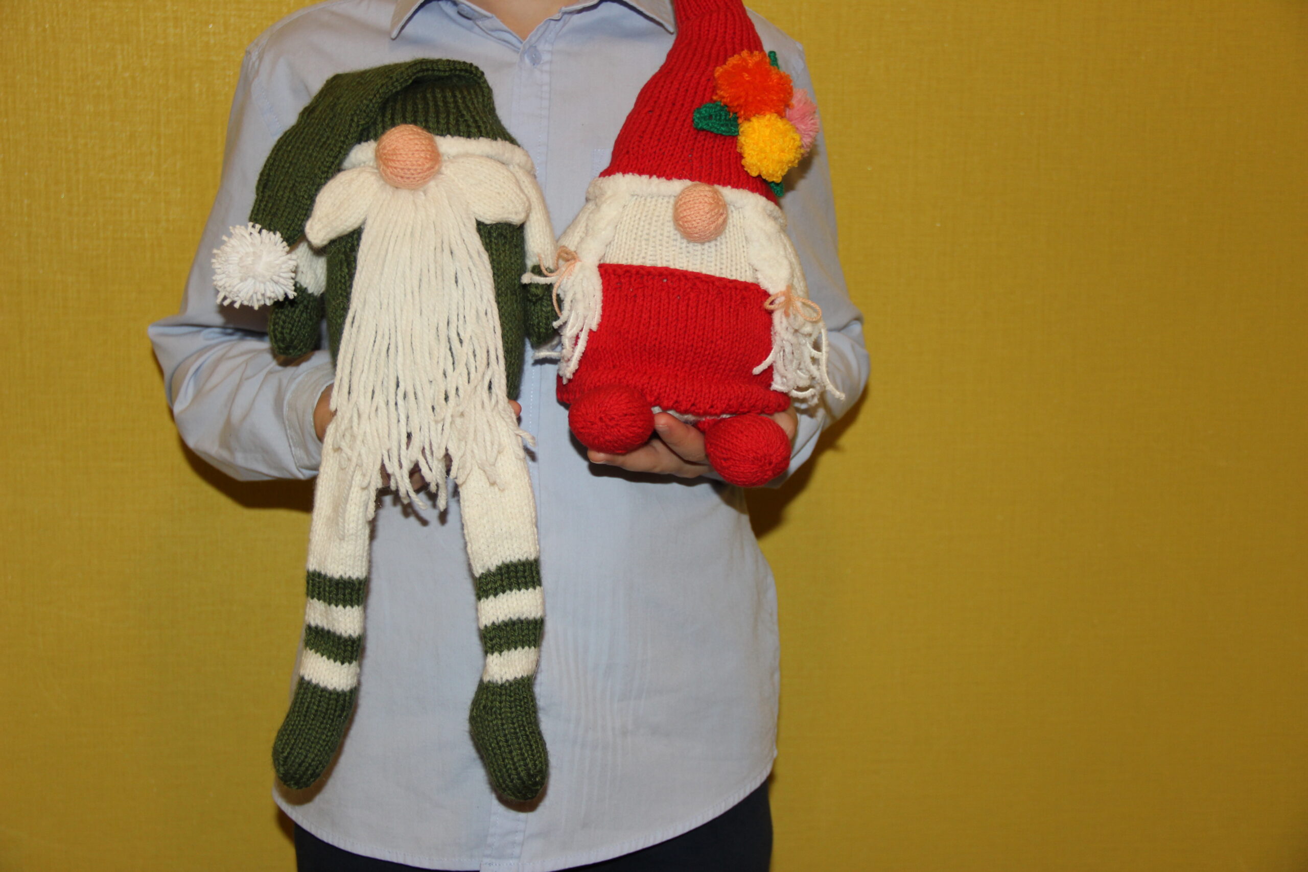 Christmas gnome gonk knitting pattern Eng pdf