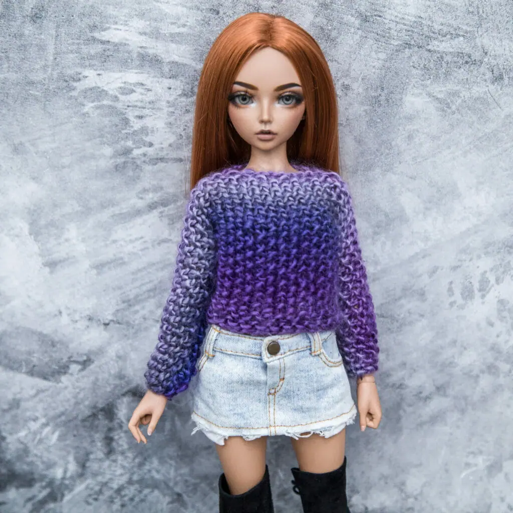 Sweater for Minifee - Violet - DailyDoll Shop