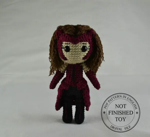 Scarlet Witch crochet pattern pdf amigurumi - DailyDoll Shop