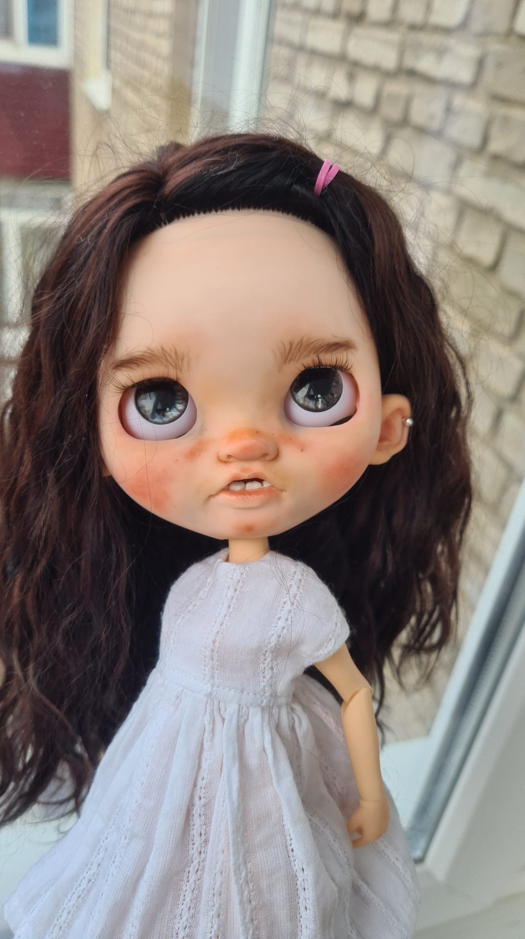 Blythe custom tbl natural Braun hair - DailyDoll Shop
