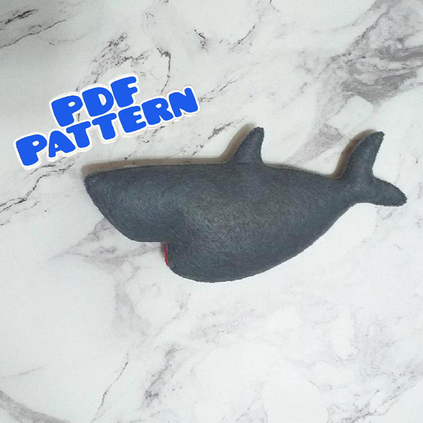 Felt pattern Felt shark pattern Shark sewing pattern - DailyDoll Shop