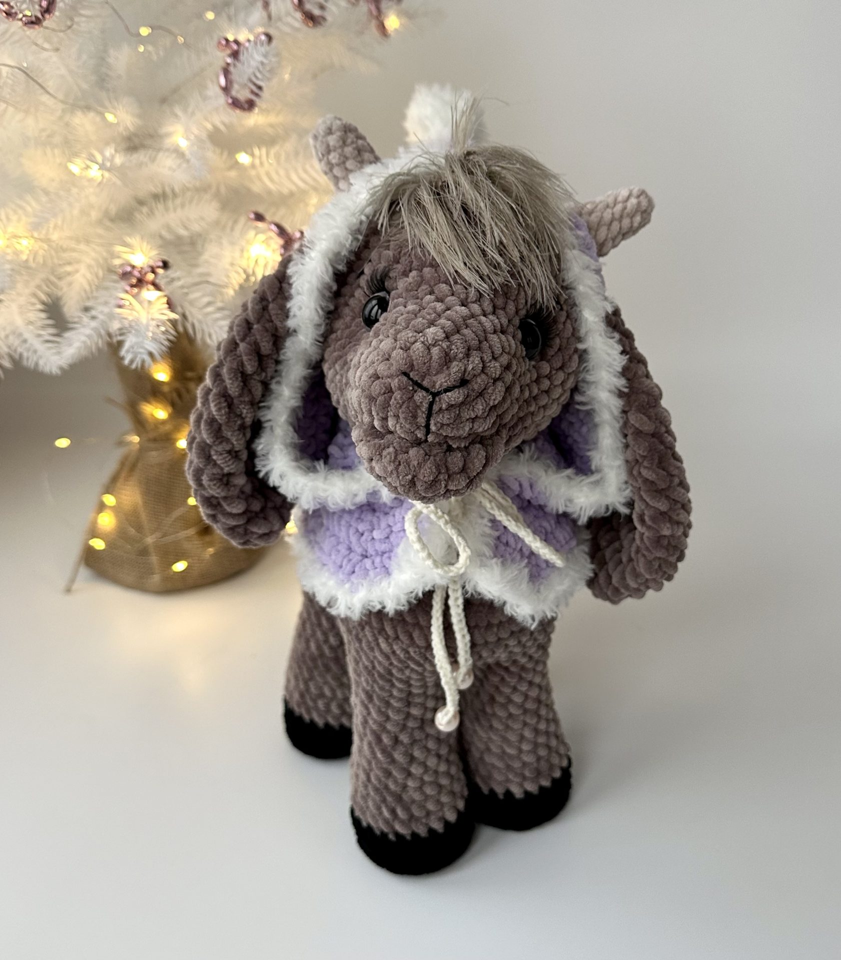 Frisky Goat Ready-made Crochet Toy Gift Baby Shower