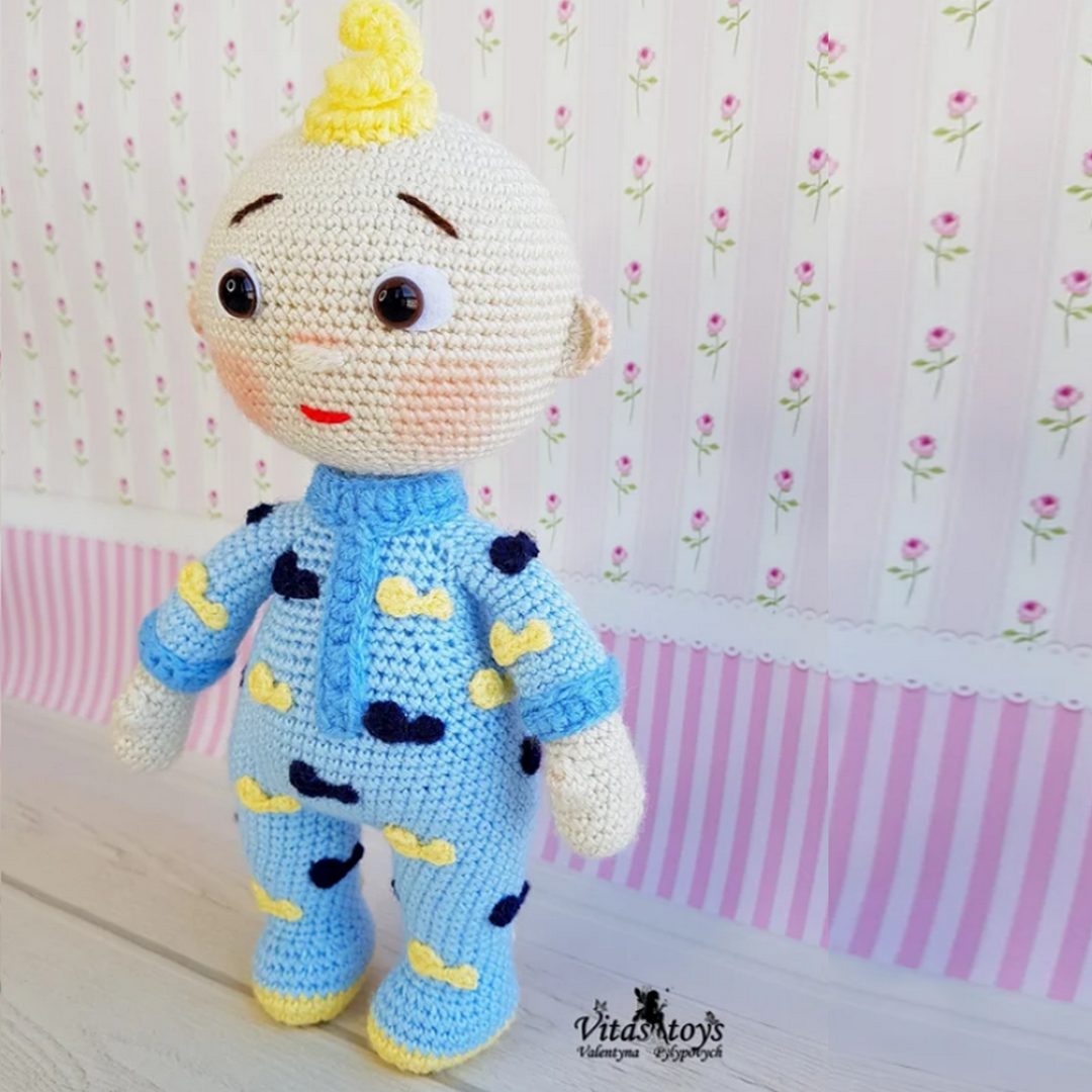 Amigurumi doll pattern JJ Baby CoComelon Crochet toy