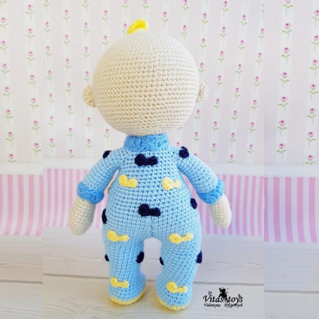 Amigurumi doll pattern JJ Baby CoComelon Crochet toy