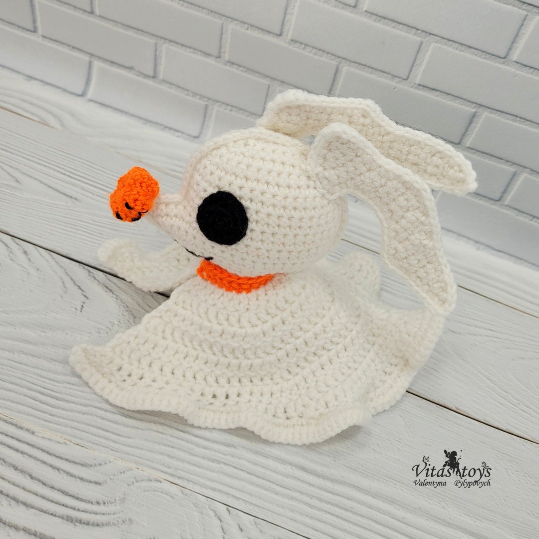 Amigurumi toy pattern ragdoll Ghost Dog Zero Crochet