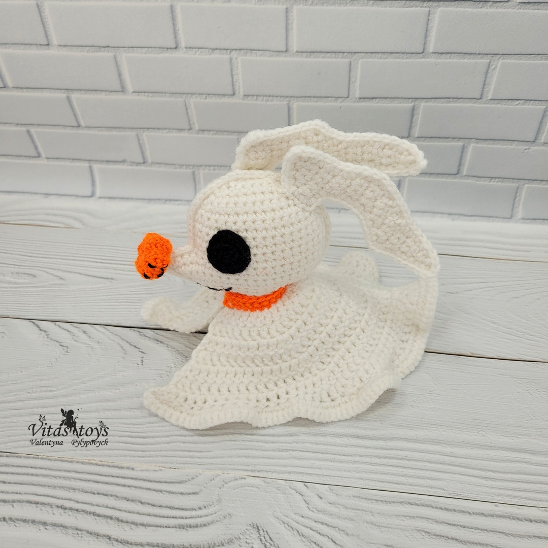 Amigurumi toy pattern ragdoll Ghost Dog Zero Crochet