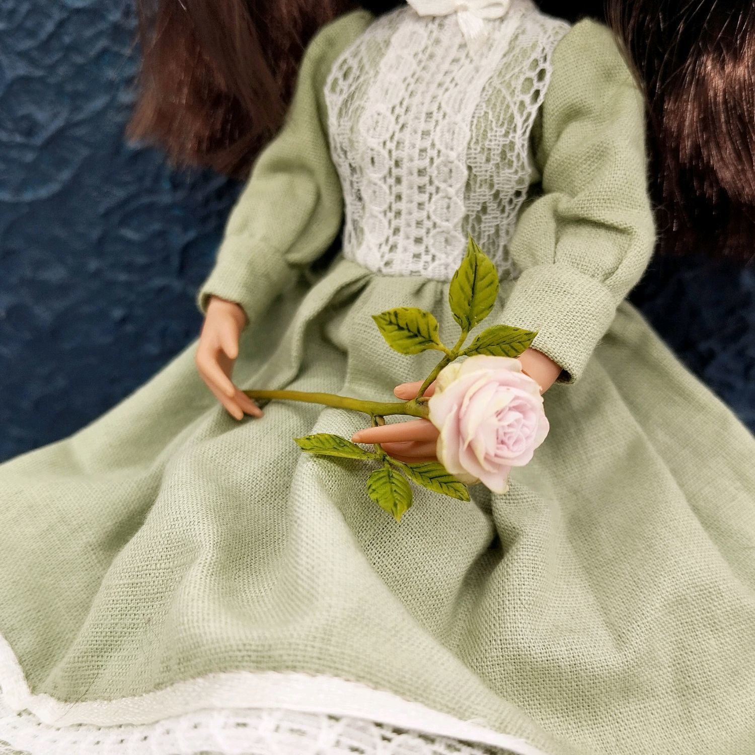 Miniature English rose Scale 1/6 Dollhouse flowers - DailyDoll Shop