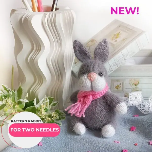 RABBIT PATTERN KNITTED FOR TWO NEEDLES - DailyDoll Shop