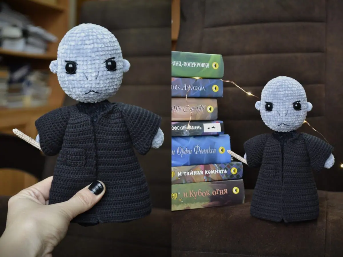 Crochet pattern Voldemort amigurumi Eng PDF - DailyDoll Shop