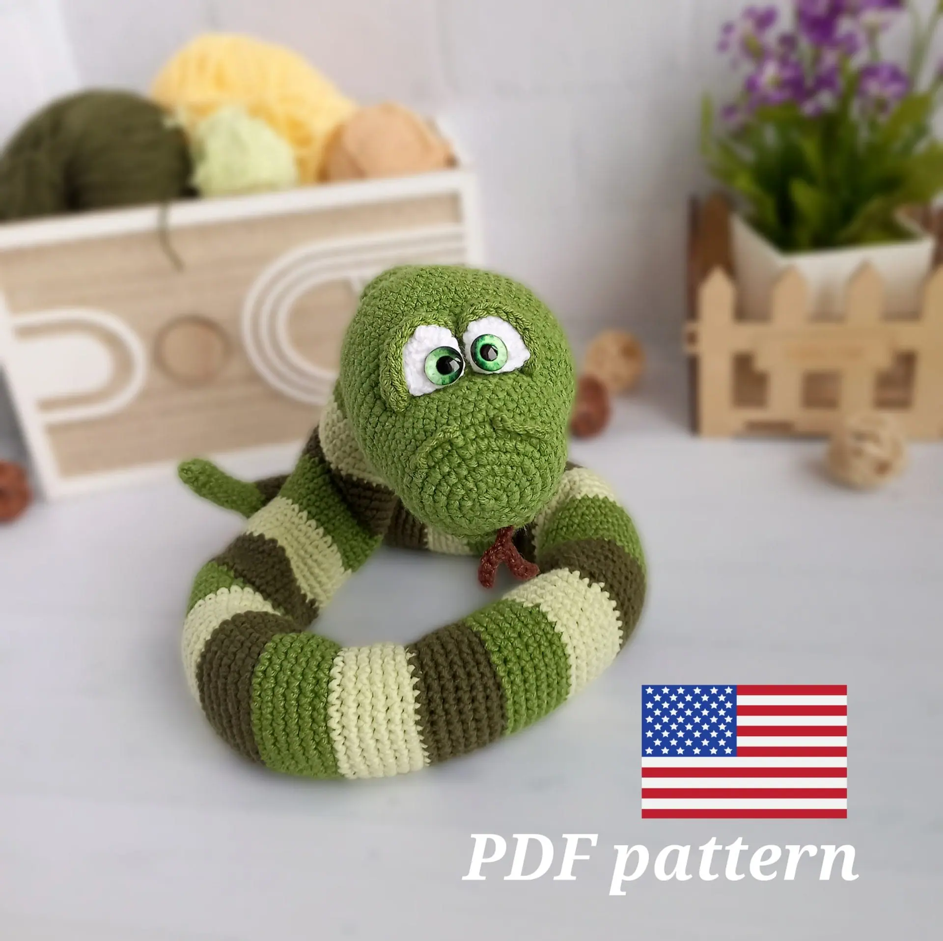 Crochet Toy Pattern Jolly Boa Constrictor 1 new awensome
