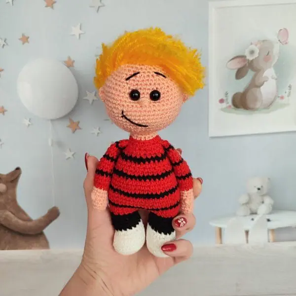 Calvin boy doll, Calvin and Hobbes, boy doll